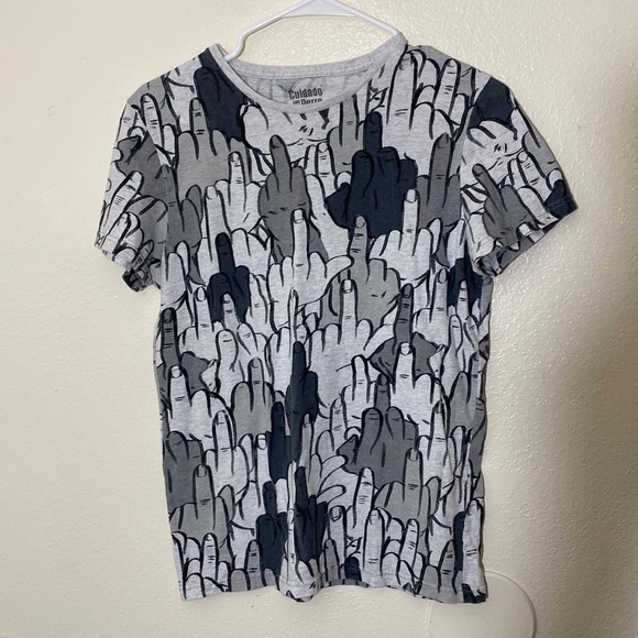 cuidado con el perro | Shirts | Cuidado Con El Perro Middle Finger ...